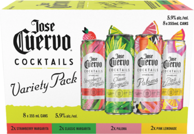 Jose Cuervo Sparkling Cocktails Variety 8 Pack