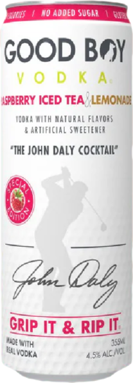 Good Boy Vodka Raspberry Iced Tea & Lemonade - The John Daly Cocktail