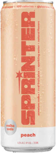 Sprinter Peach Vodka Soda 4 pack
