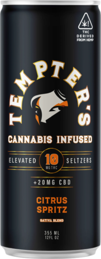 Tempter's Elevated THC Seltzers Citrus Spritz Uplifting Blend 10mg THC ...