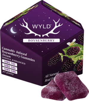 Wyld Boysenberry 10 mg THC + 10 mg CBD + 10 mg CBN Gummies - Dream